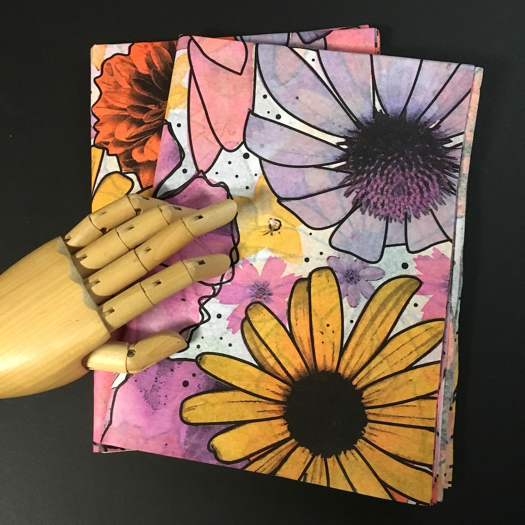 Tissue Wrap, Flower Garden - Bold Colorful 15x20 or 20x30 Gift Wrap ...