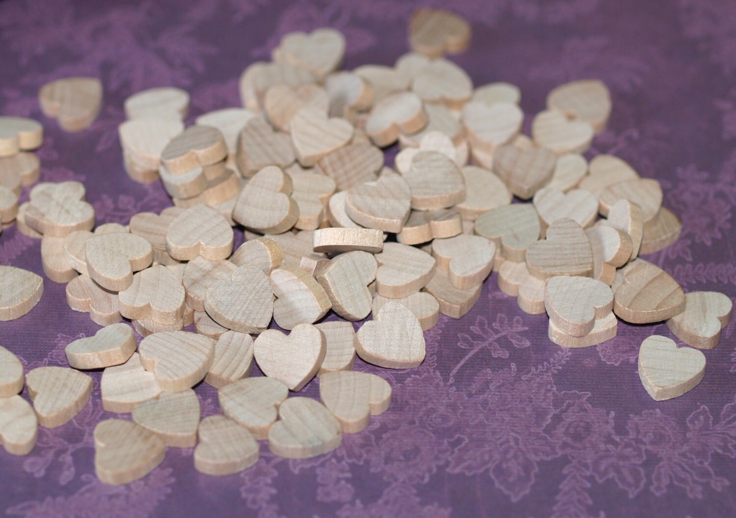 25 Mini Hearts ... 1/2 13mm Wooden Hearts Wedding | Etsy