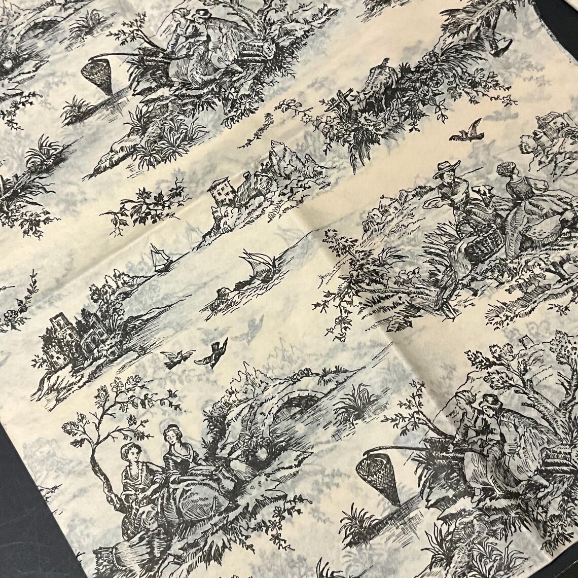Black Toile Tissue Wrap - Vintage Theme 15x20 or 20x30 Packaging Gift ...
