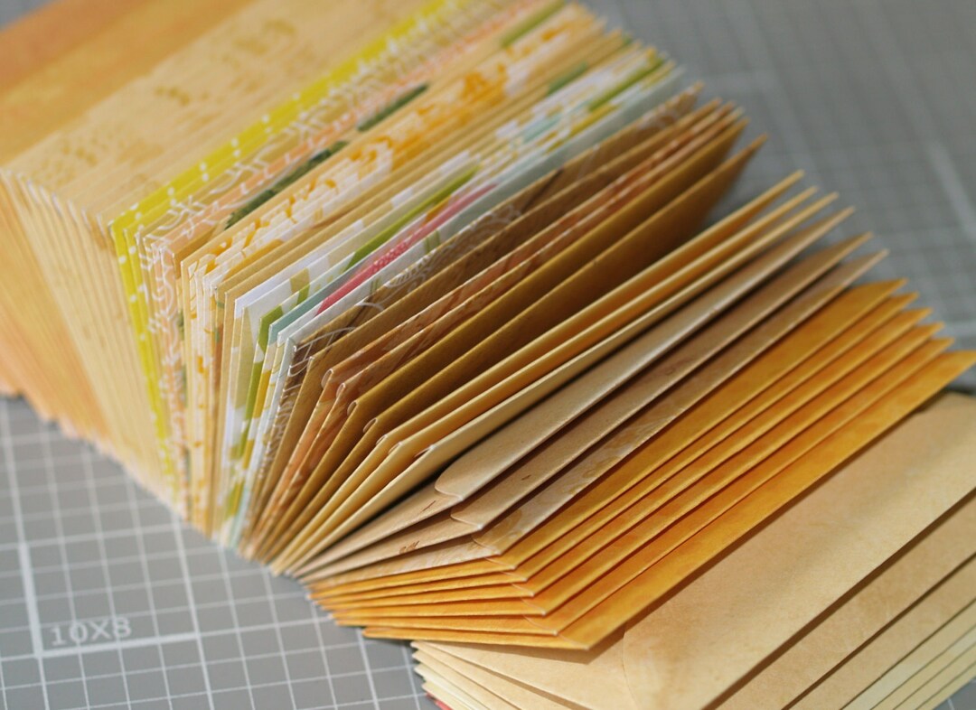Mellow Yellow ... 20 Mini Envelopes . Business Card Size . Golden ...