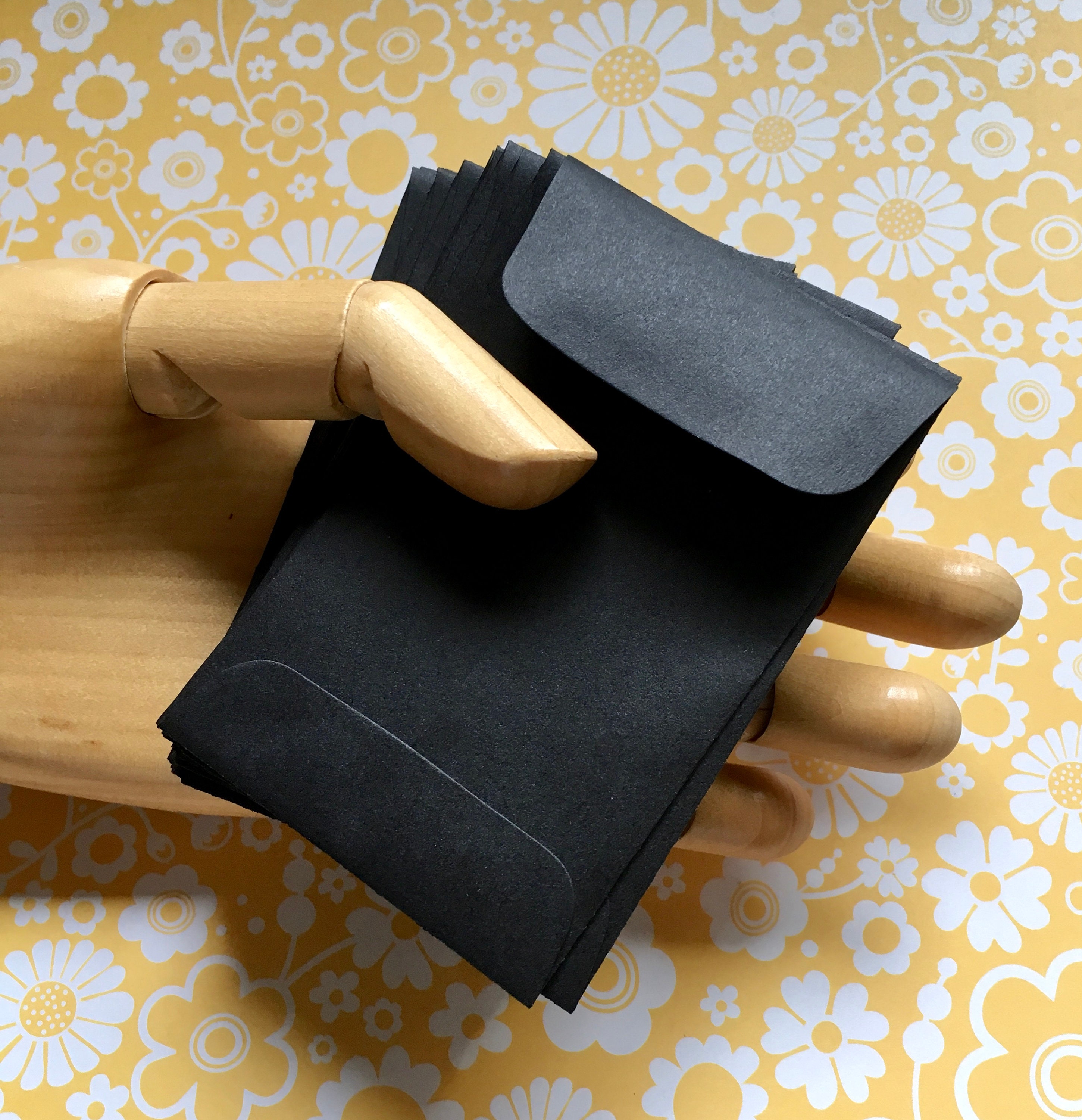 Coin Envelopes . Black Mini Gift Card Size 2.25 X - Etsy