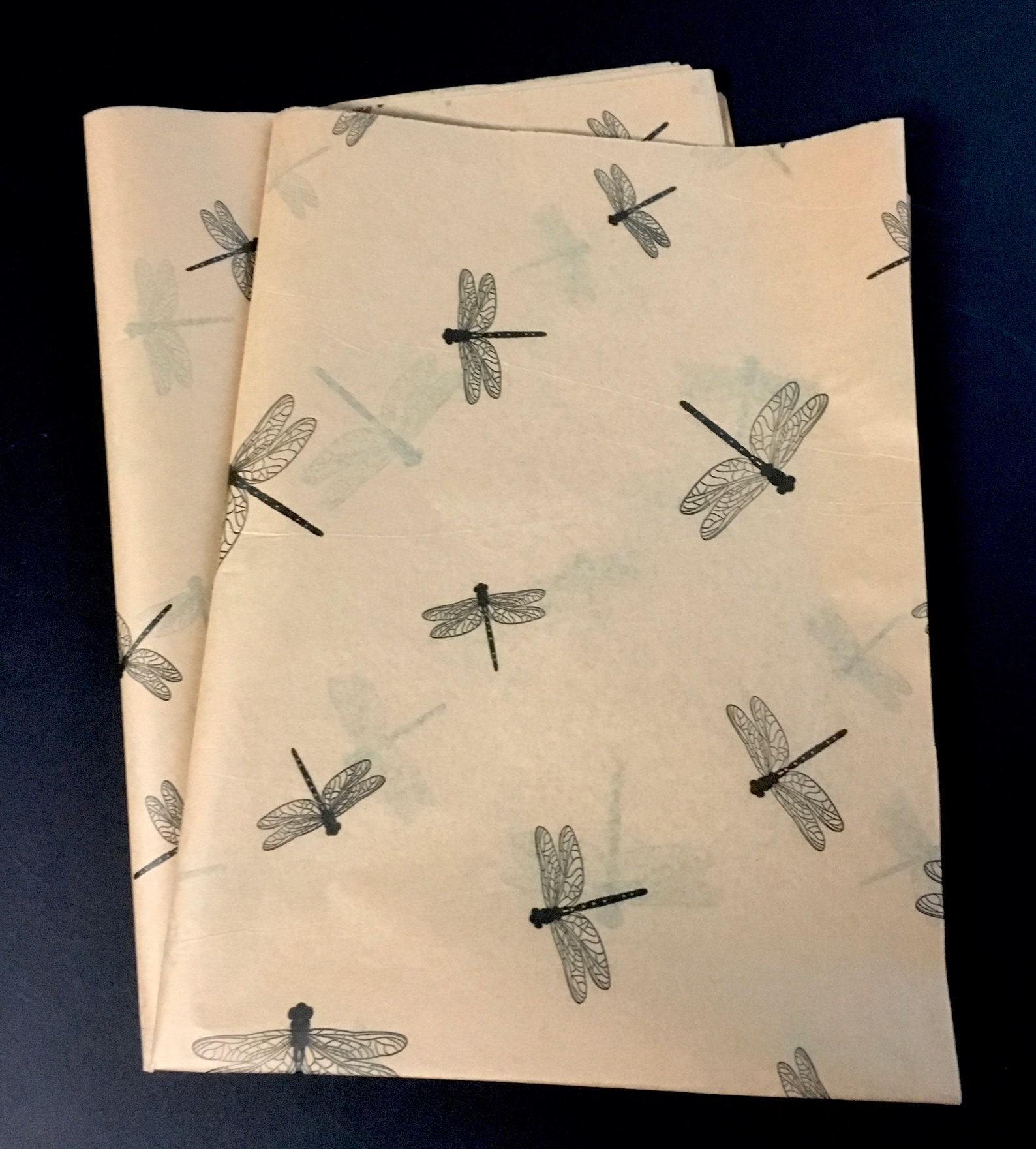 Dragonflies Tissue Paper Wrap - 15x20 or 20x30 Kraft Gift Wrap ...