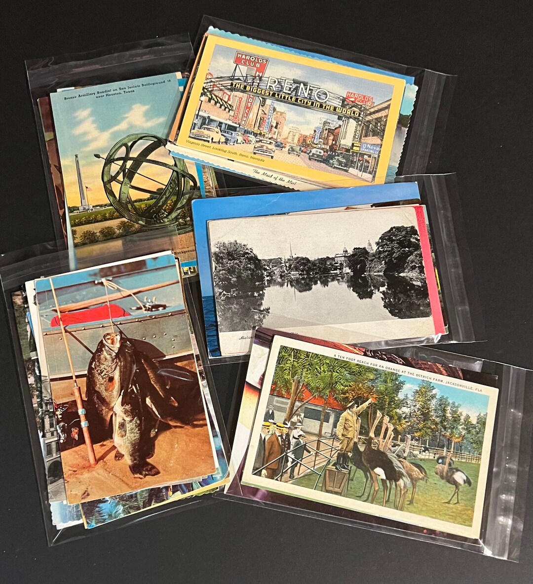 Vintage Postcards Assortment (10, 25, or 50) Quirky Used Unused Travel ...
