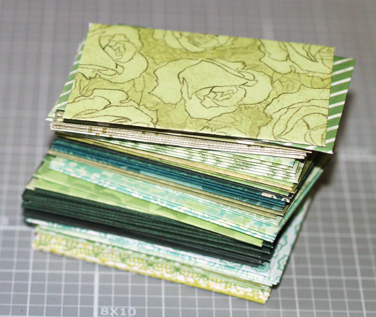 Going Green ... 20 Mini Envelopes . Business Card Size . Tiny Envelopes ...