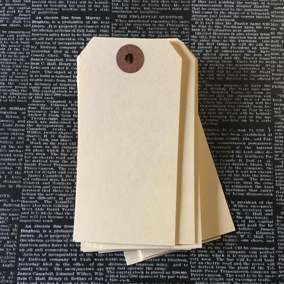 Large Manila Tags - Size #5, 4.75" X 2.375" Economy Shipping Gift Shop ...