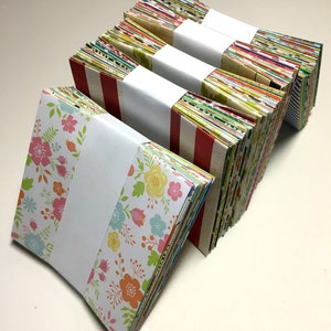 Square Mini Envelopes - Handmade 3.25" Envelopes Small Assortment ...