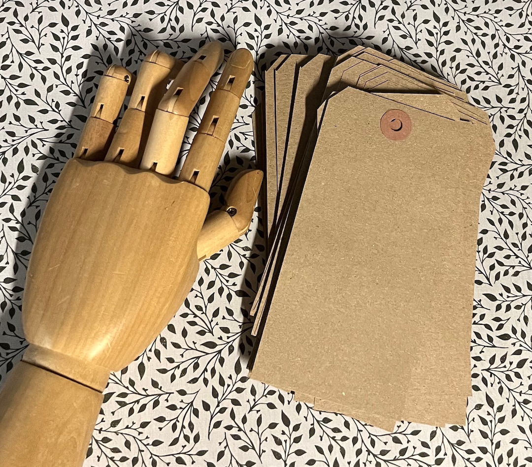 Jumbo XXL Extra Large Kraft Tags (50) - Size #7, 5.75" X 2.875" Economy ...