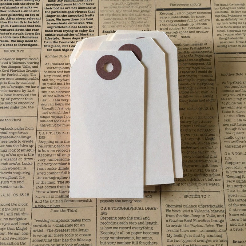 Custom Manila Tag - Etsy