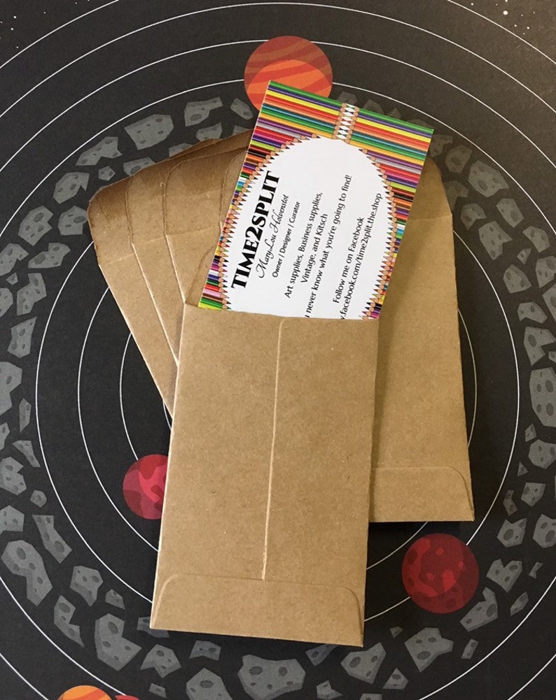 Coin Envelopes . Kraft Brown Mini Gift Card Size 2.25 X - Etsy Canada