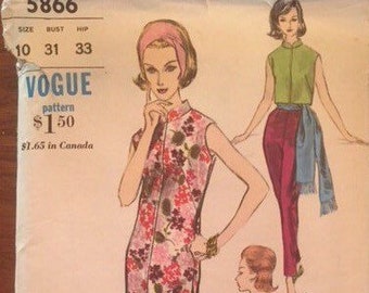 Vintage 1960s Simplicity 6296 Misses' Dress in Two - Etsy