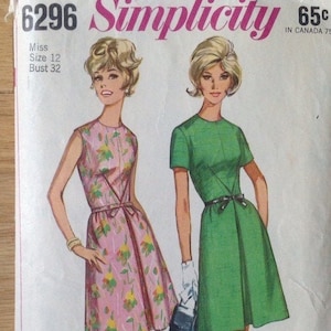 Vintage 1960s Simplicity 6296 Misses' Dress in Two - Etsy