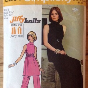 Vintage Simplicity 5298 Dress in Two Lengths or Tunic, and Pants Size 8 ...