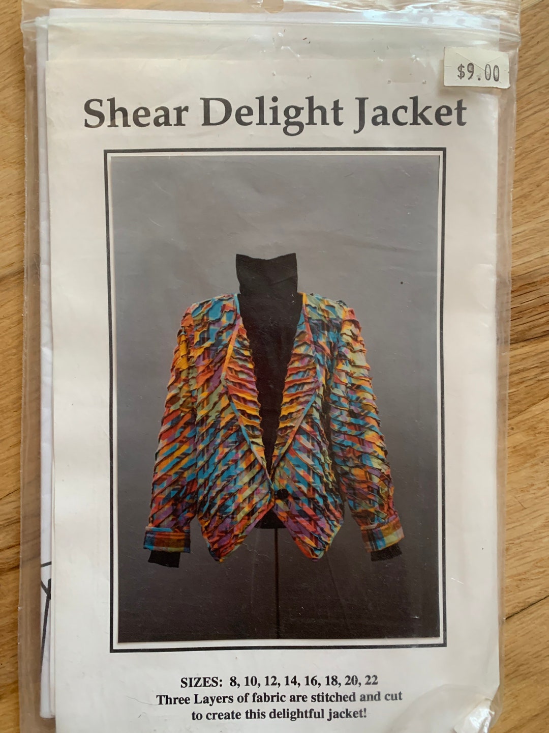 Uncut Shear Delight Jacket Sewing Pattern 101 by CNT Pattern Co Size 8 ...