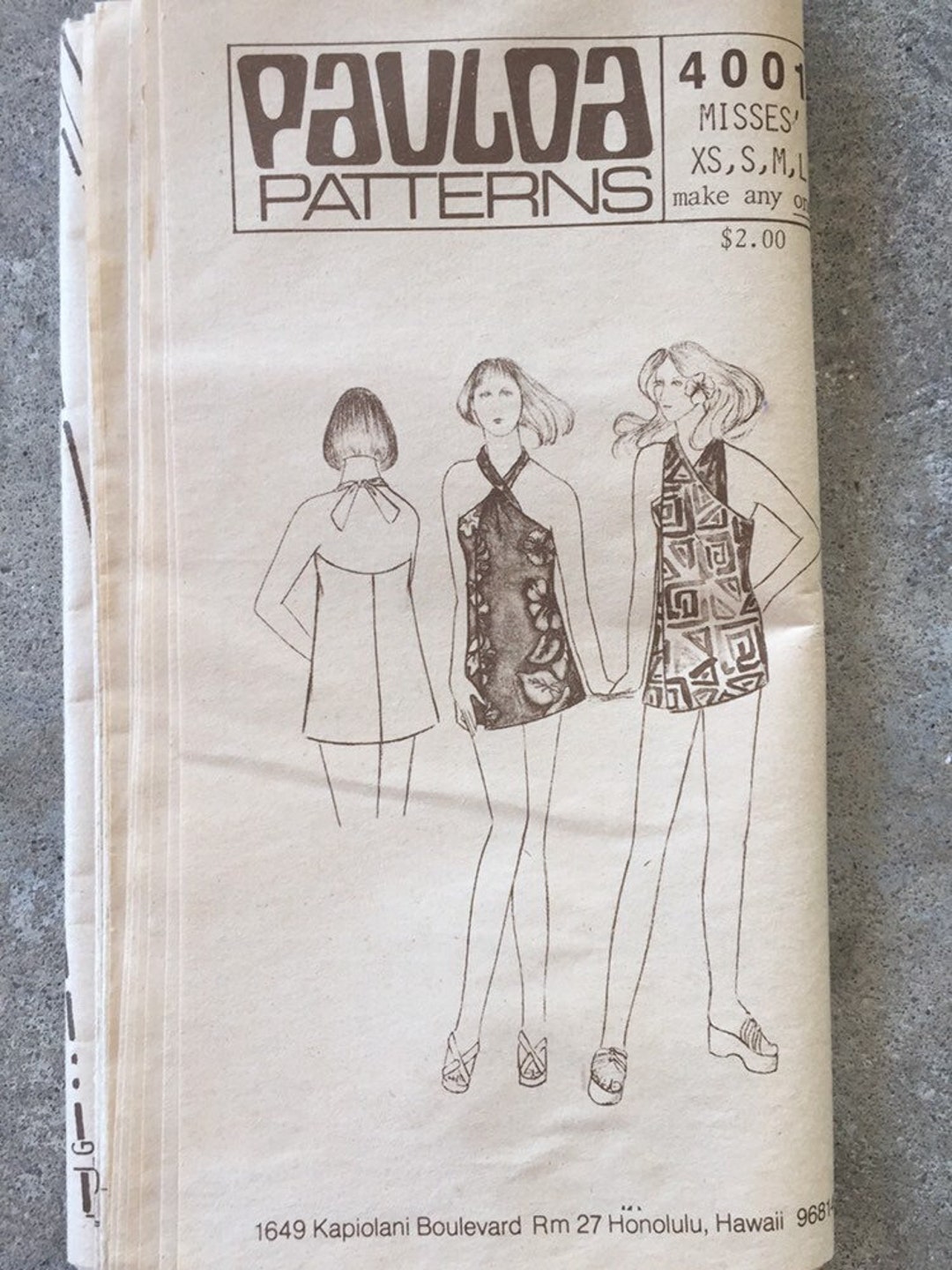 Pauloa Patterns 4001 Misses' Summer Cover up or Sun Dress or Top - Etsy