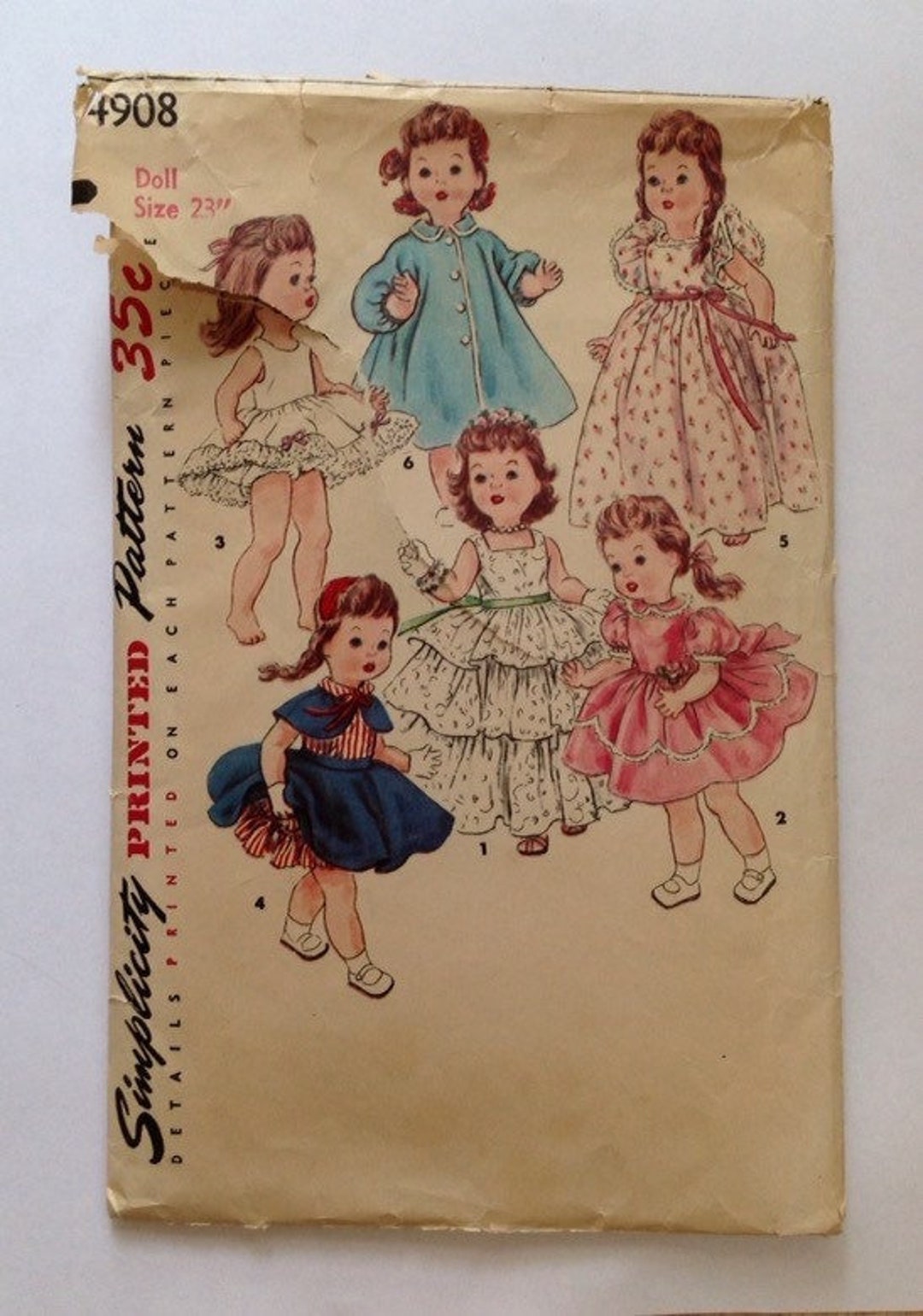 Vintage Simplicity 4908 Wardrobe for Bonny Braids Walker and Saucy ...