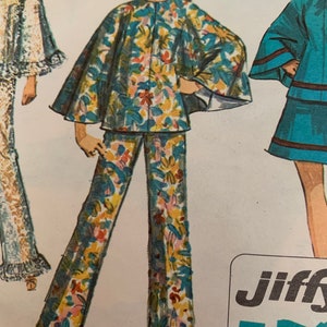 Simplicity 8533 Misses' Poncho and Pants Size 14 - Etsy