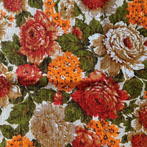 Vintage Barkcloth - Etsy