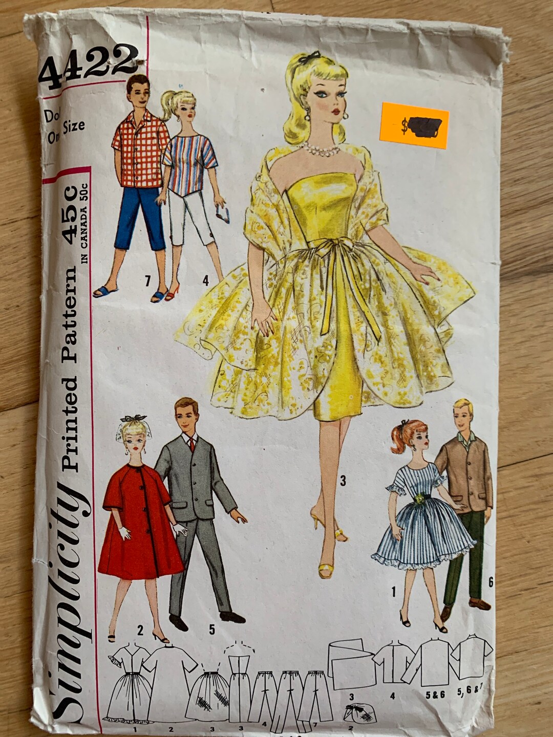 Vintage Simplicity 4422 Barbie and Ken Outfits - Etsy