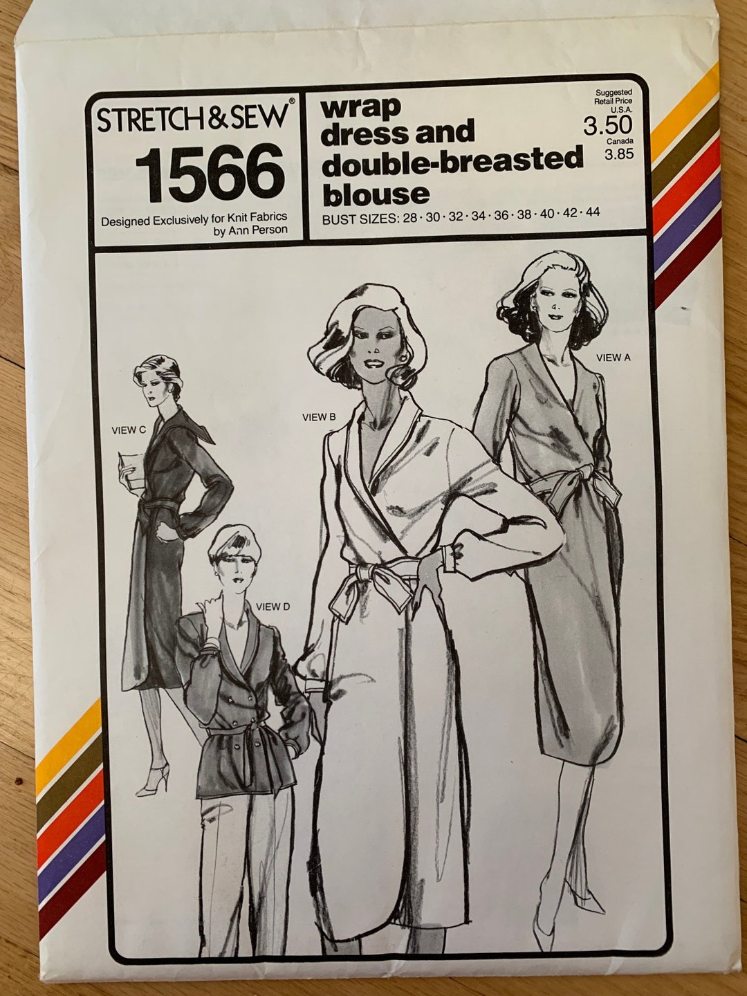 Stretch & Sew 1566 by Ann Person Wrap Dress and Blouse Pattern • Sizes ...