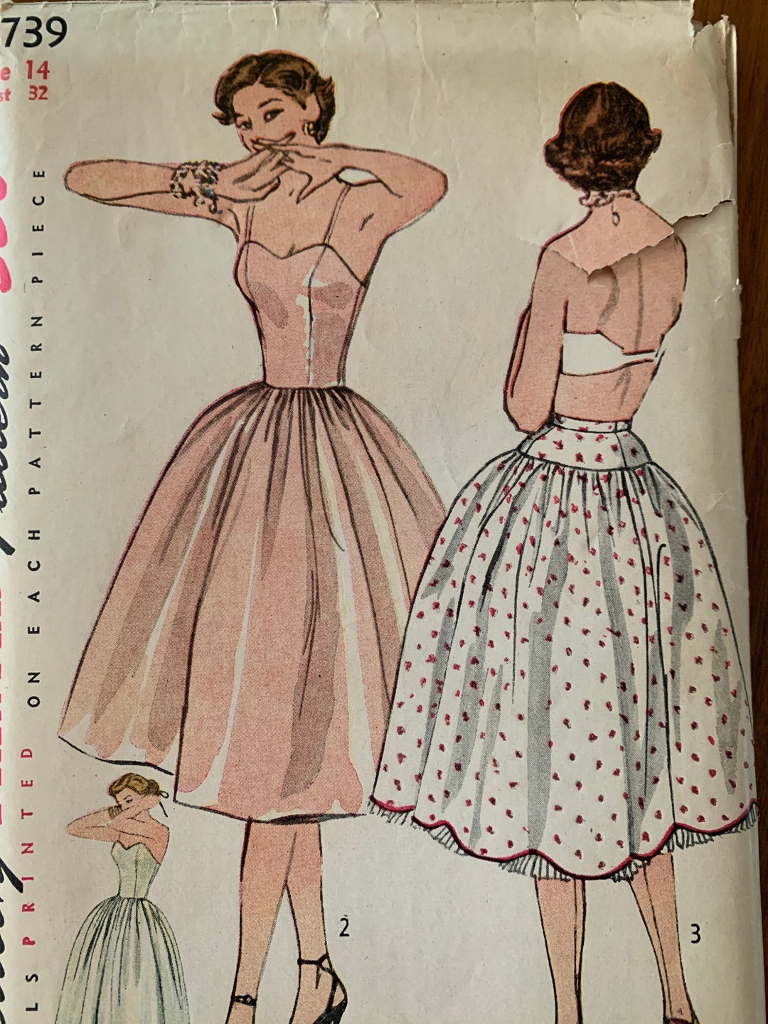 50s Simplicity 3739 Misses' Petticoat Size 14 - Etsy