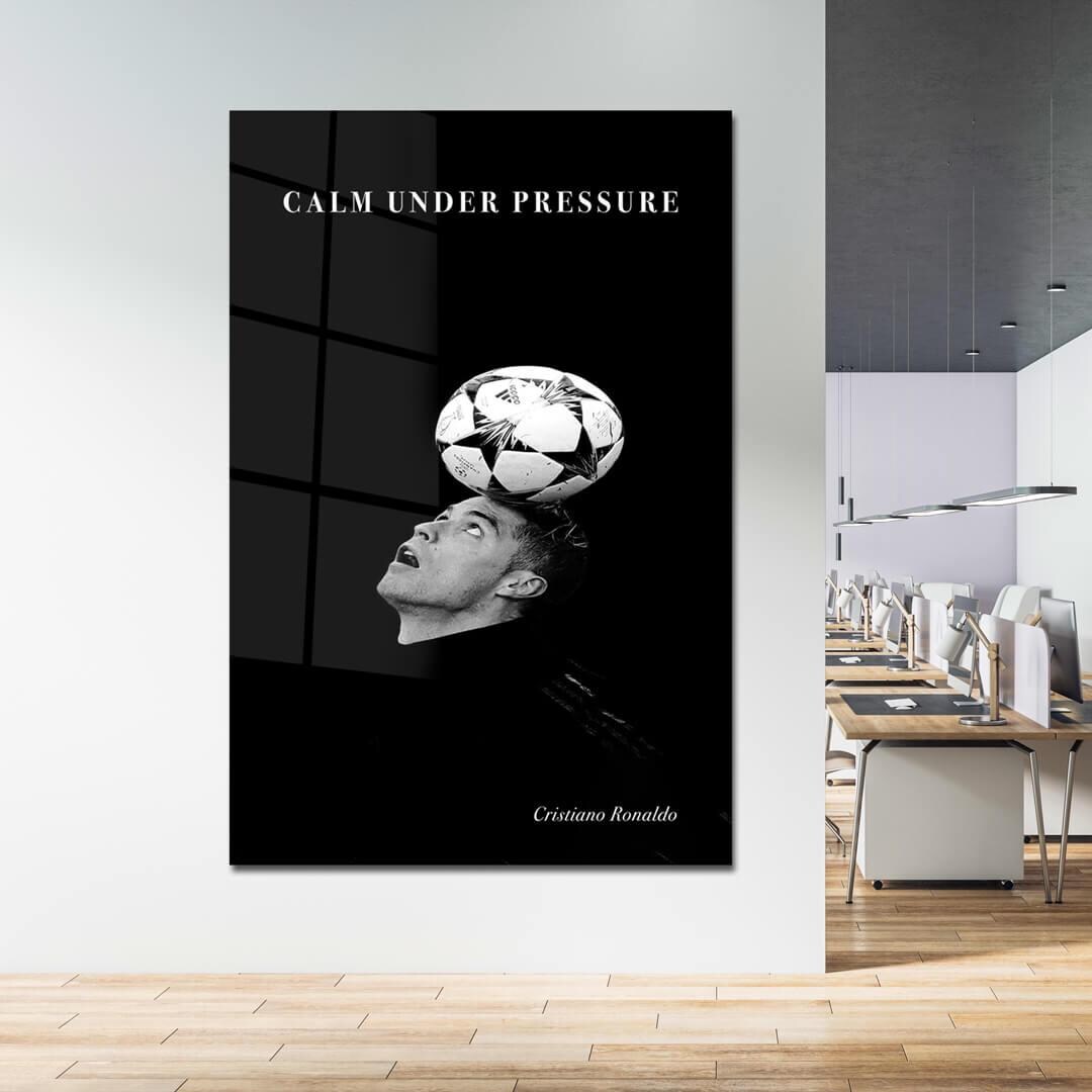 Calm Under Pressure Motivational Canvas Wall Art Acrylic Grass Wall Art ...