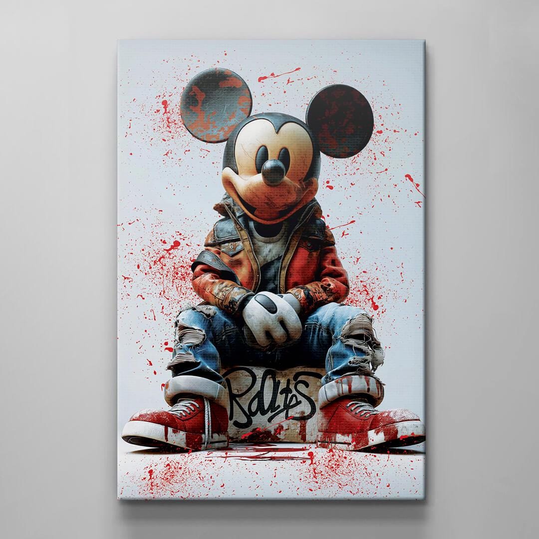 Mickey Mouse Canvas Print Luxury Wall Art Disney Inspired Mickey Mouse ...