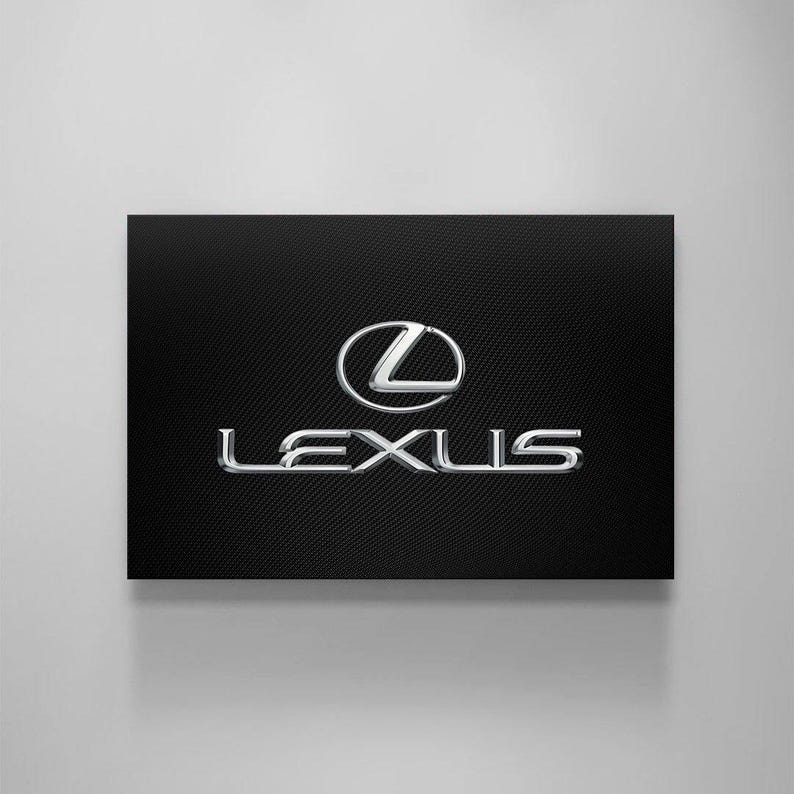 Lexus Logo Carbon Canvas or Acrylic Art Inspirational Home or Office ...