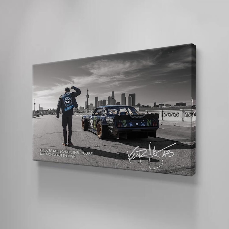 Ken Block 43 Print: Racing Legend Illustration, Canvas or Acrylic - Etsy