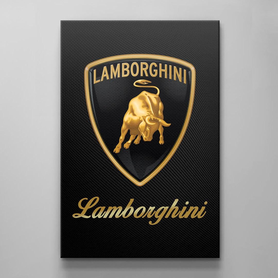 Lambo Logo Car Canvas or Acrylic Wall Art Lambo Print Inspirational ...