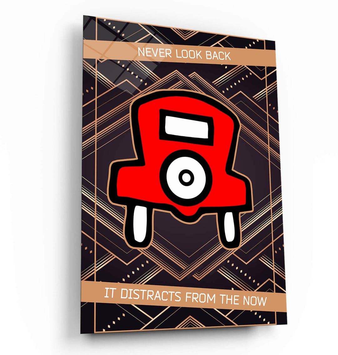 Alec Monopoly "never Look Back" Abstract Art Print: Office Wall Decor ...