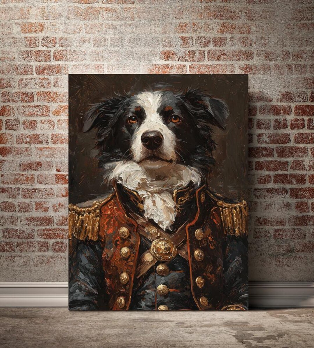 Baroque Pet Portrait Wall Decor Retro Print Art Acrylic Print Admirable ...