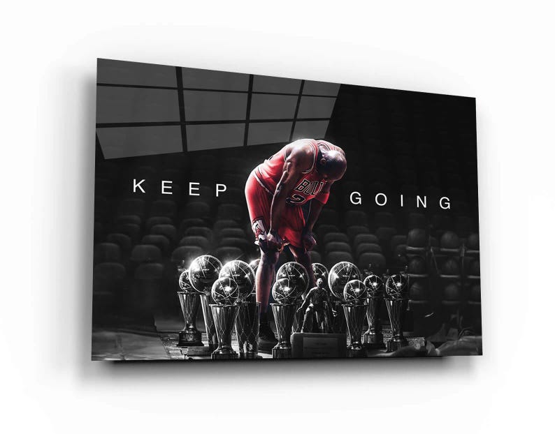 Motivational Gym Art: Keep Going Quote, Basketball Success - USA Made ...