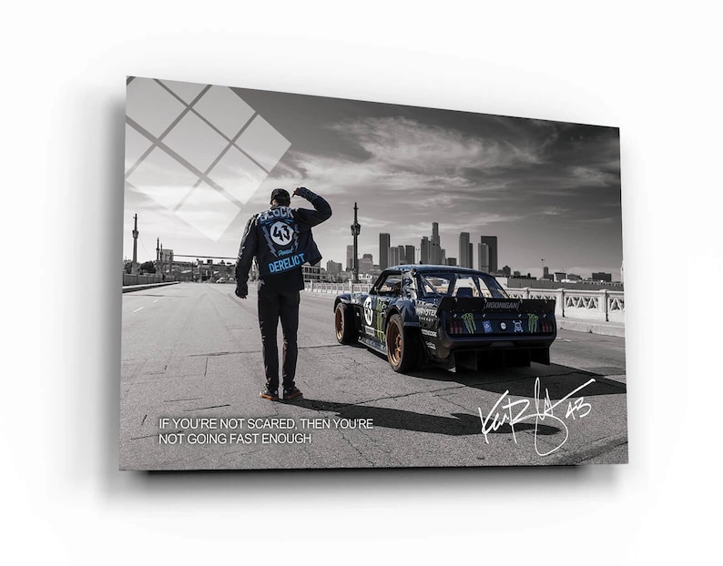 Ken Block 43 Print: Racing Legend Illustration, Canvas or Acrylic - Etsy