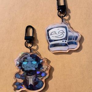 PREORDER - Roblox Pressure Holographic Acrylic Keychains - Sebastian ...