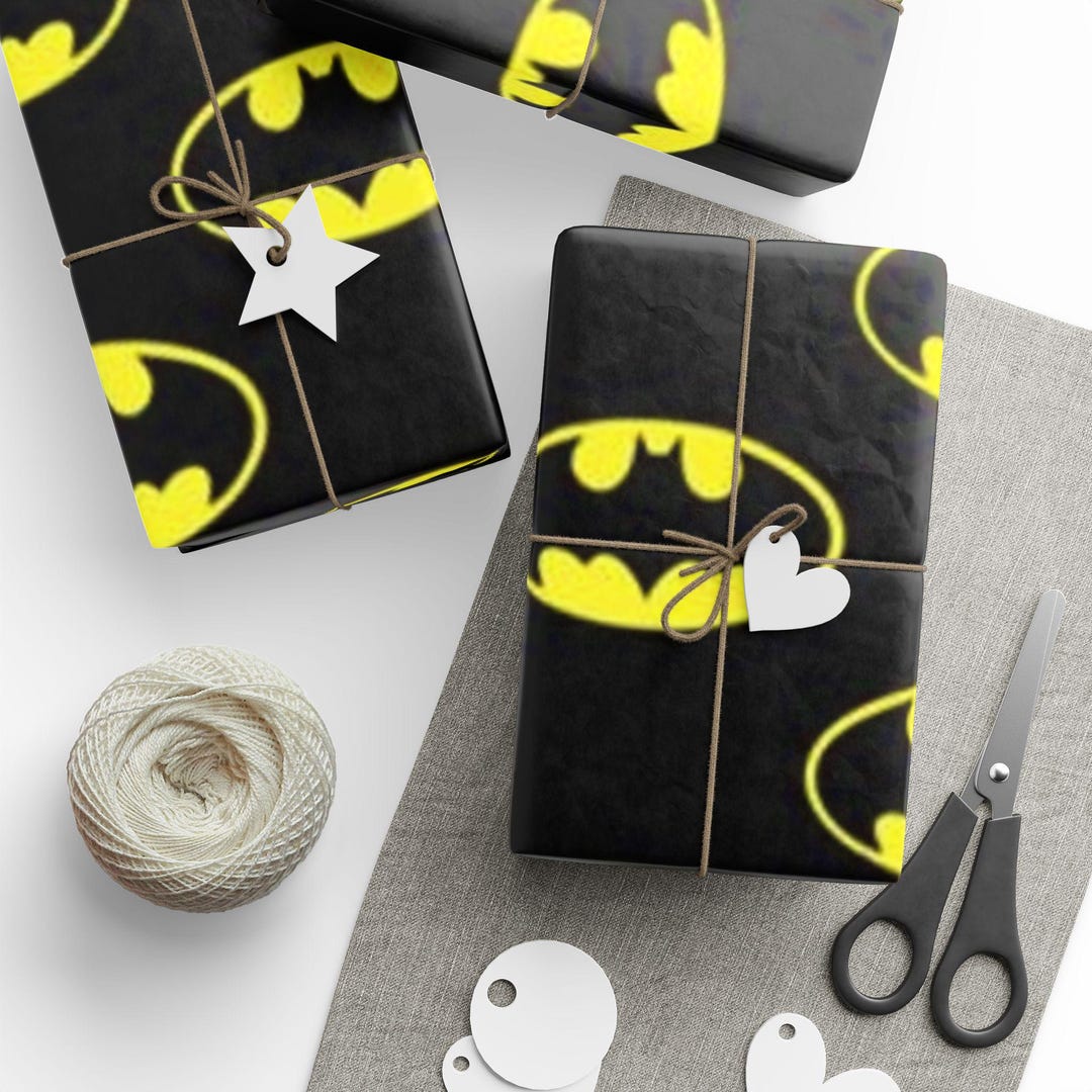 Batman Gift Wrapping Paper Birthday, Holiday, Party Decor, Eco-friendly ...