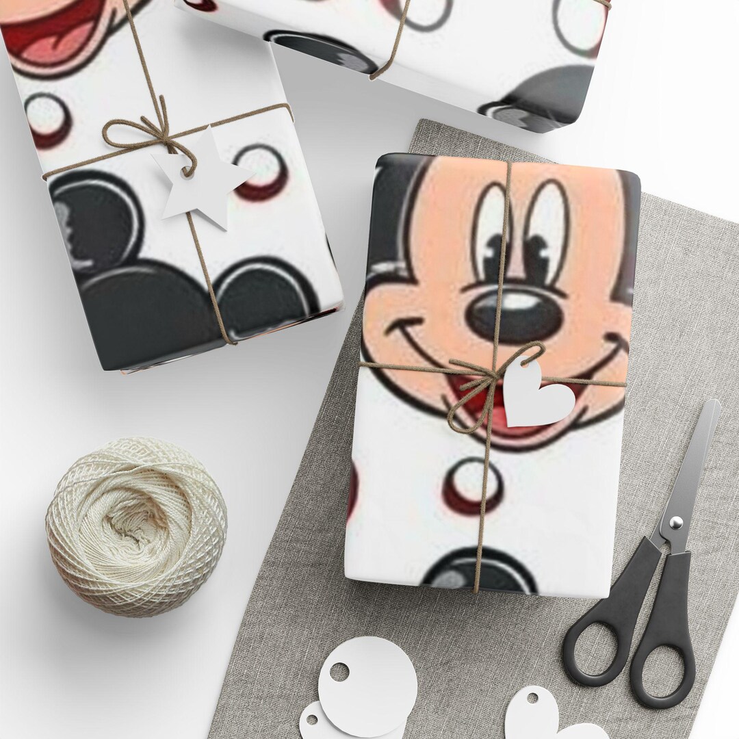 Mickey Mouse Wrapping Paper, Fun Gift Wrapping for Birthdays, Holidays ...