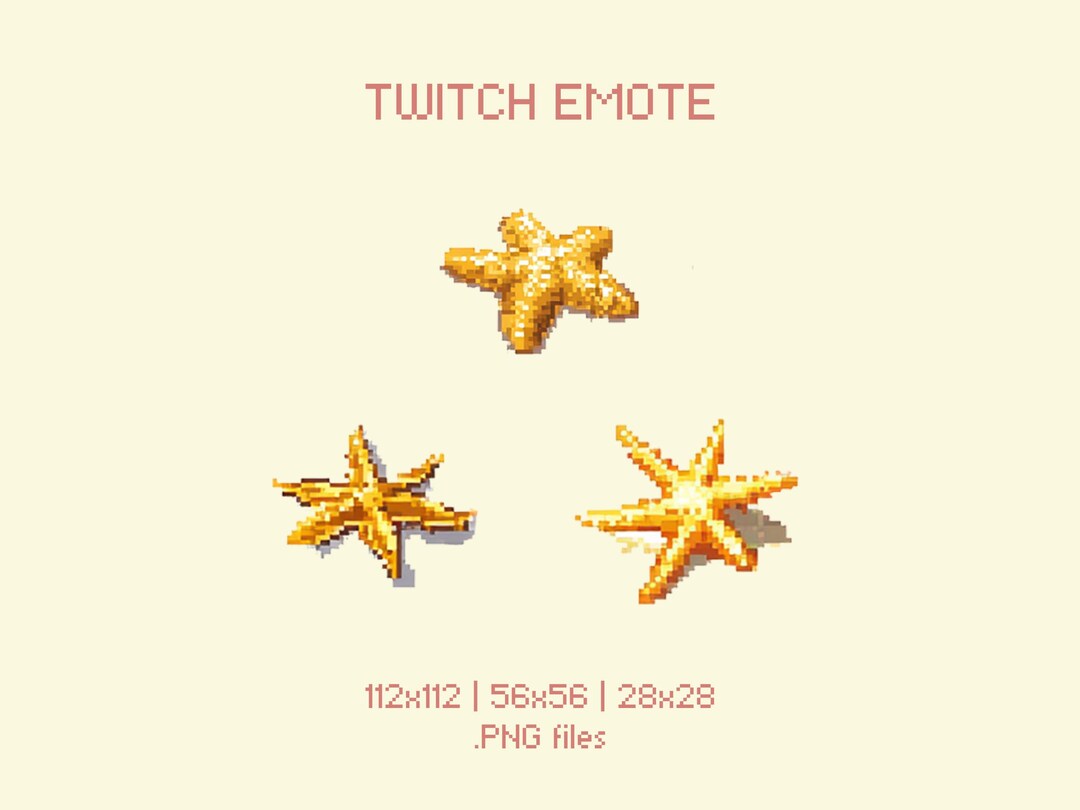 Starfish Twitch Stream Overlay Bundle for Streamers Pixel Art Sea ...