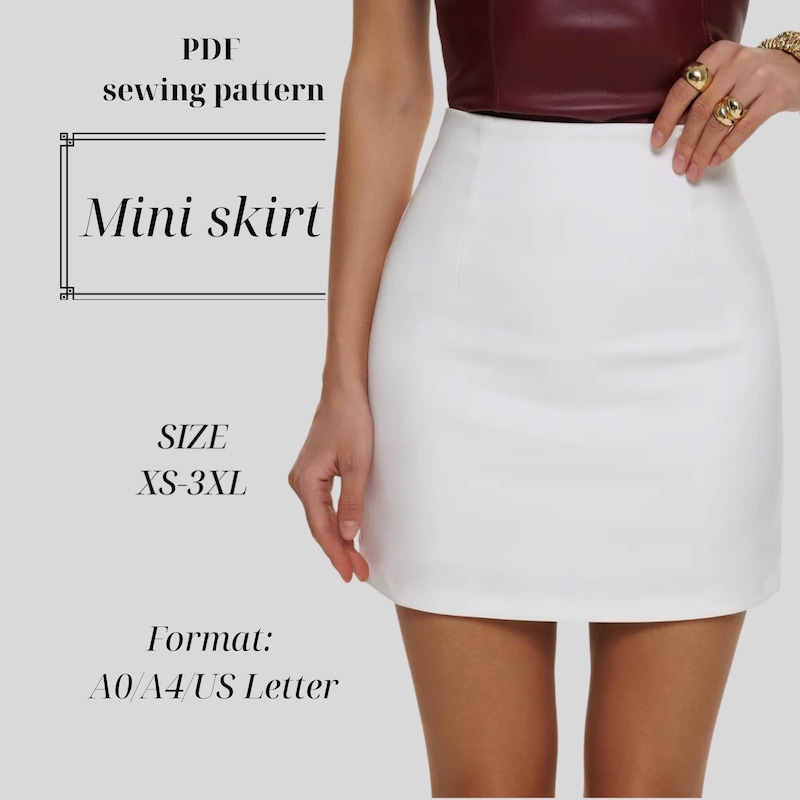 Leather Pattern Skirt - Etsy UK