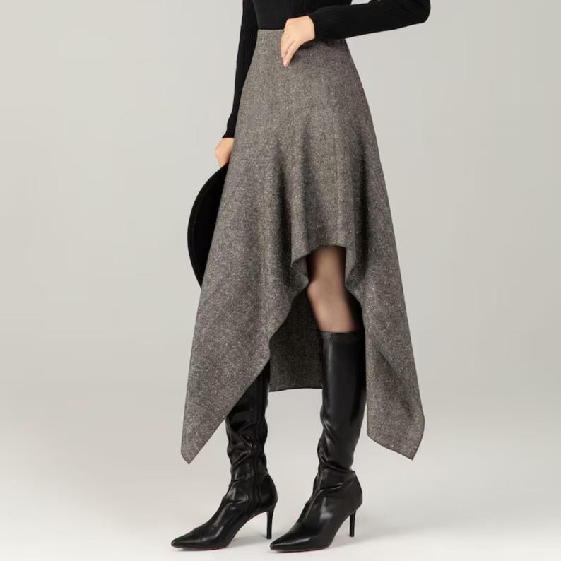 Asymmetrical Midi Skirt – Standard Fit 168 Cm (instant Download) - Etsy