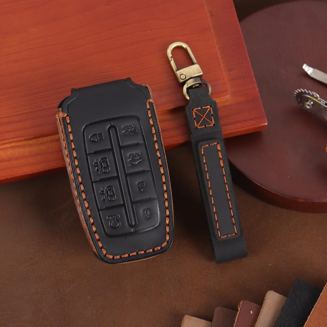 Leather Key Case for Genesis Key Holder GV70 Genesis GV80/G90 ...