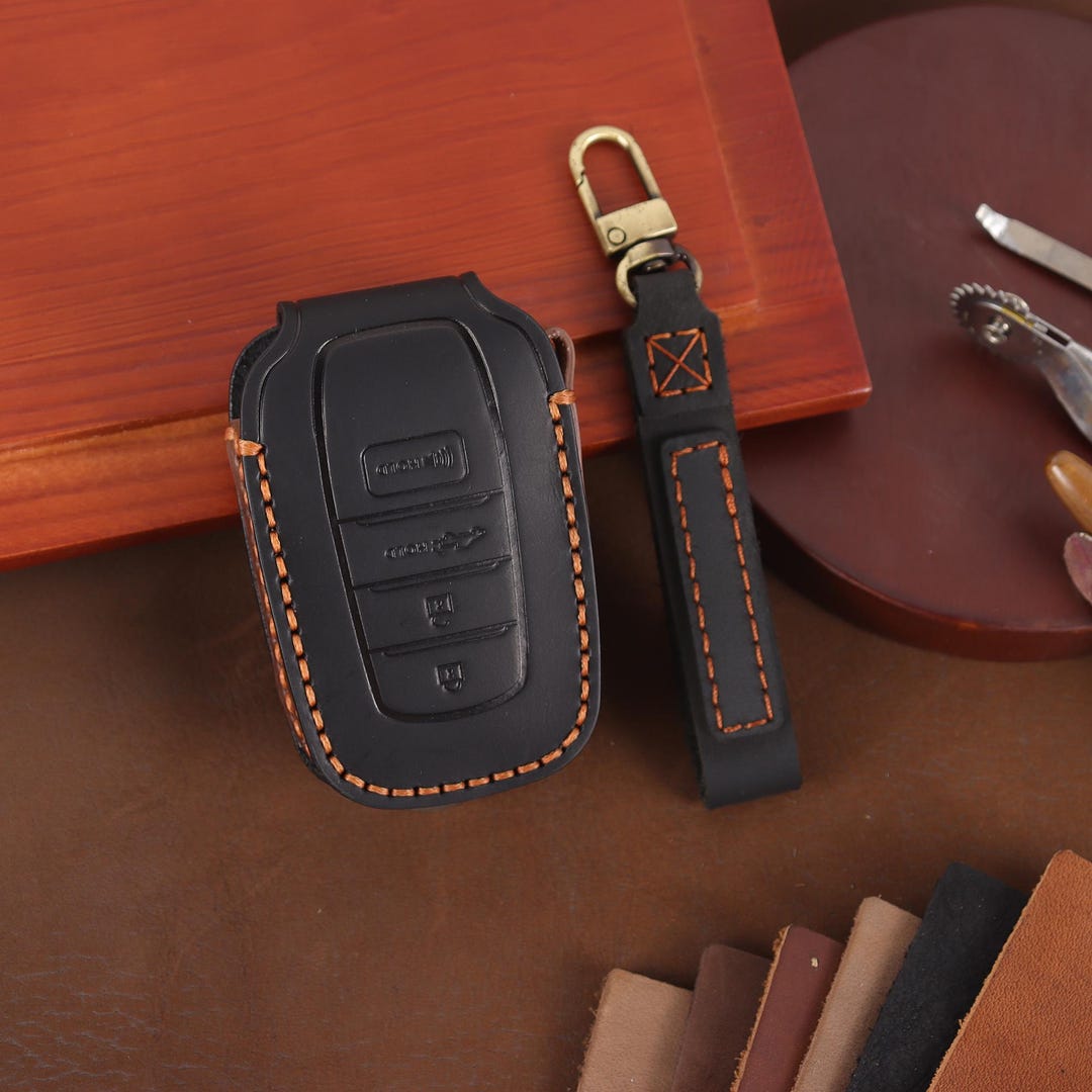 Personalized Leather Key Fob Cover Toyota Camry RAV4 Key Fob Cover, Key ...