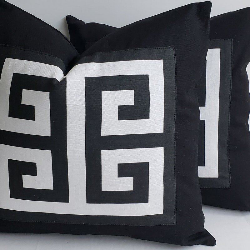 Greek Key Pillow - Etsy