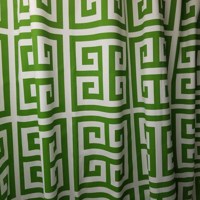 Greek Key Curtain - Etsy