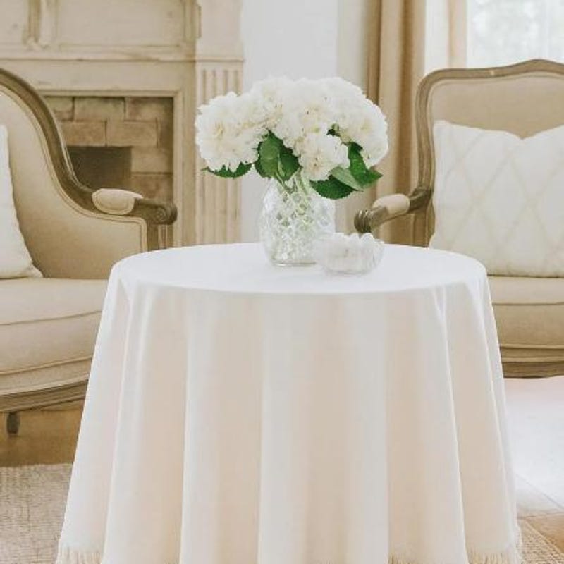 Ivory Tablecloth - Etsy