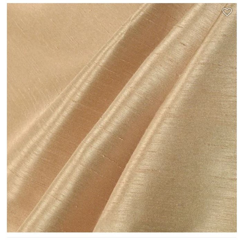 Gold Color Shantung Satin Pleated Window Curtains French - Etsy
