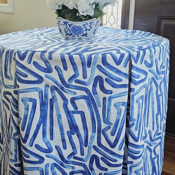 Blue Table Cloth - Etsy