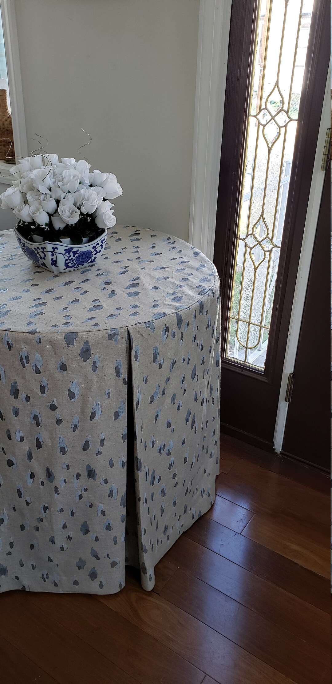 Pleated Table Skirt, Round, Square, Rectangular, Table Skirt Pleated ...