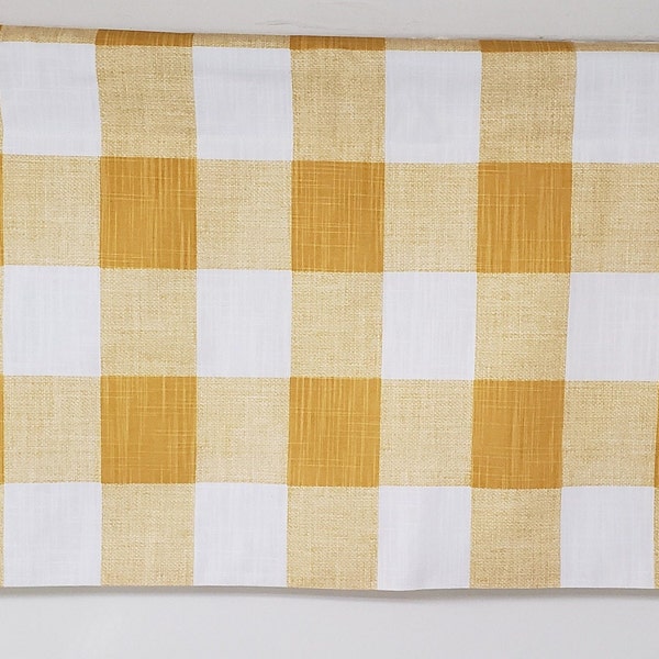 Buffalo Check Valance - Etsy