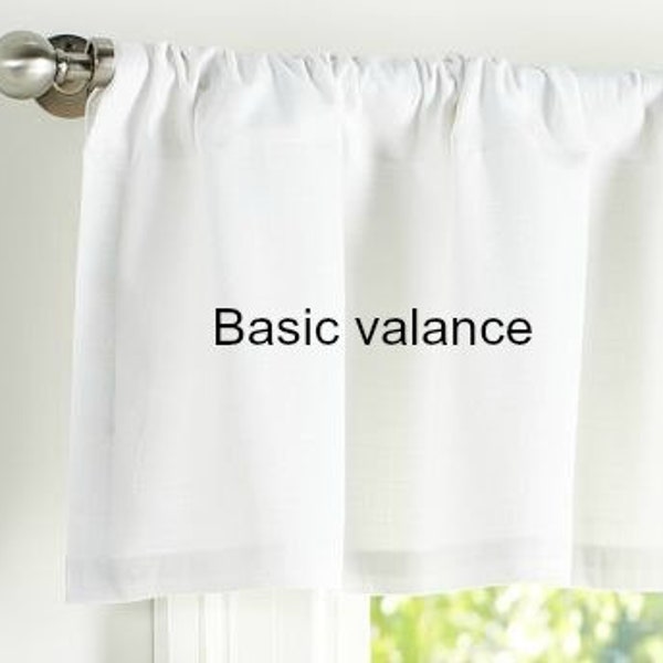 Rod Pocket Valance - Etsy