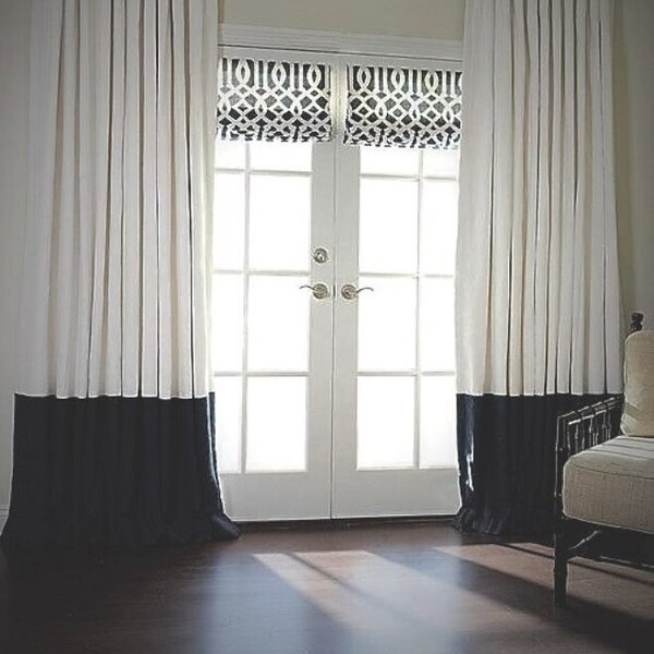 Color Block Curtains - Etsy